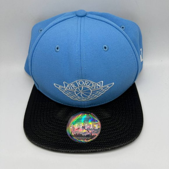 Jordan | Accessories | Air Jordan Wings Blue Jumpman Hat Snapback Cap ...